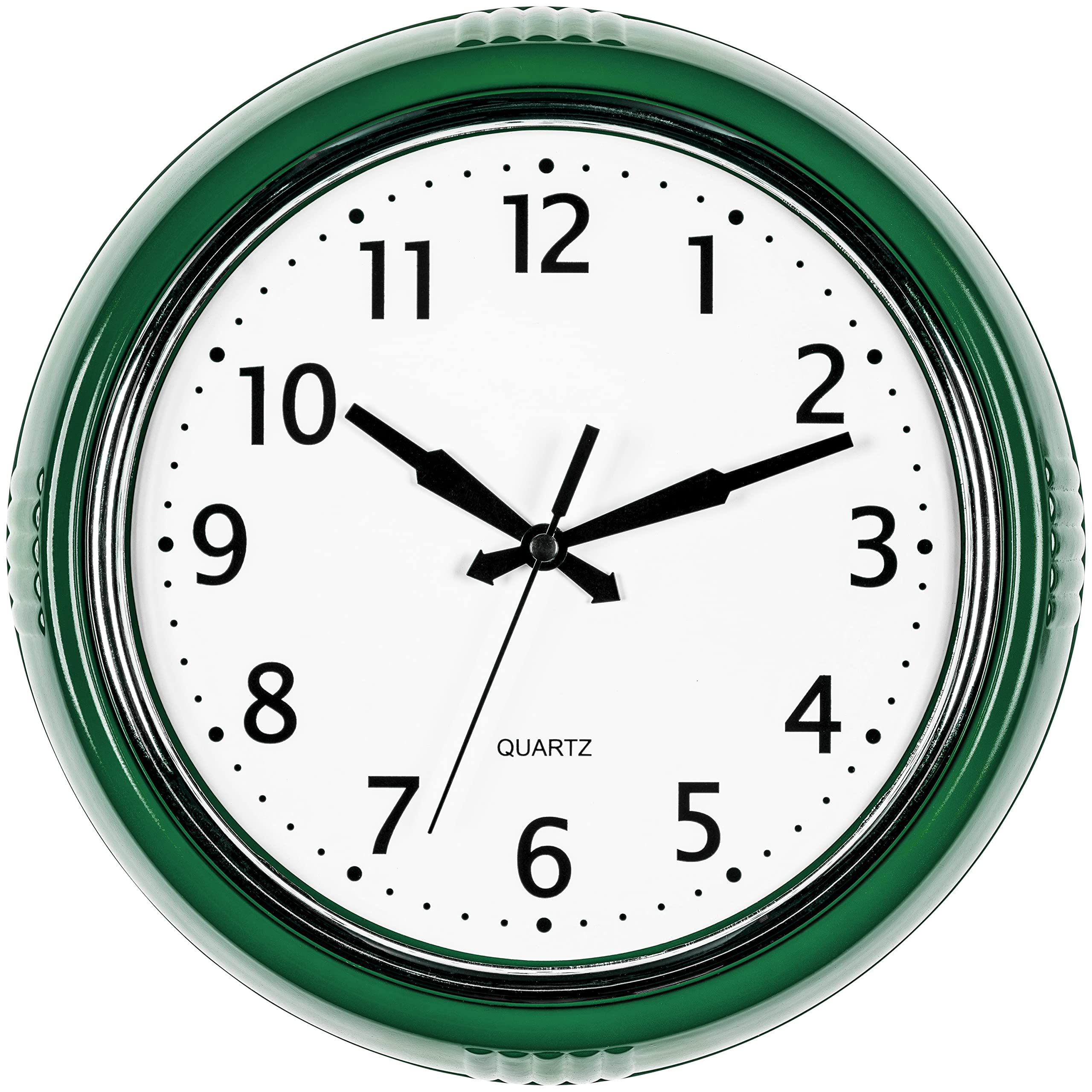 Mua Bernhard Products Retro Wall Clock 12 Inch Hunter Green Kitchen 50 ...