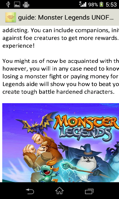 guide for MONSTER LEGENDS GAME:Amazon.co.uk:Appstore for Android