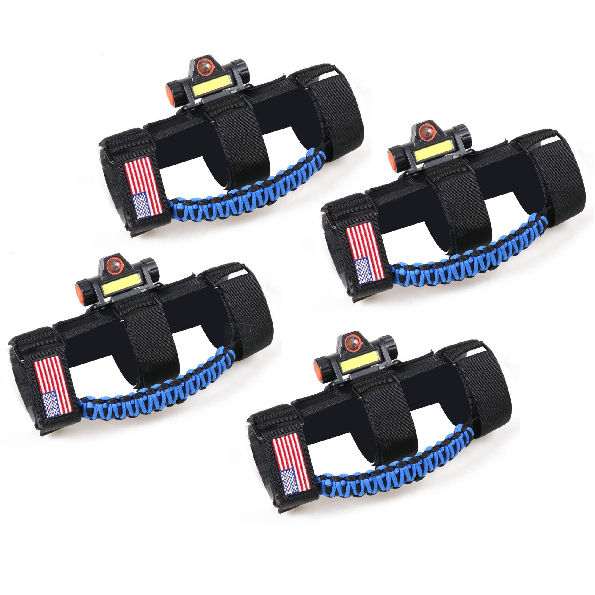 sukemichi Handles Grab Roll Bar Grab Handles with Light for Jeep ...