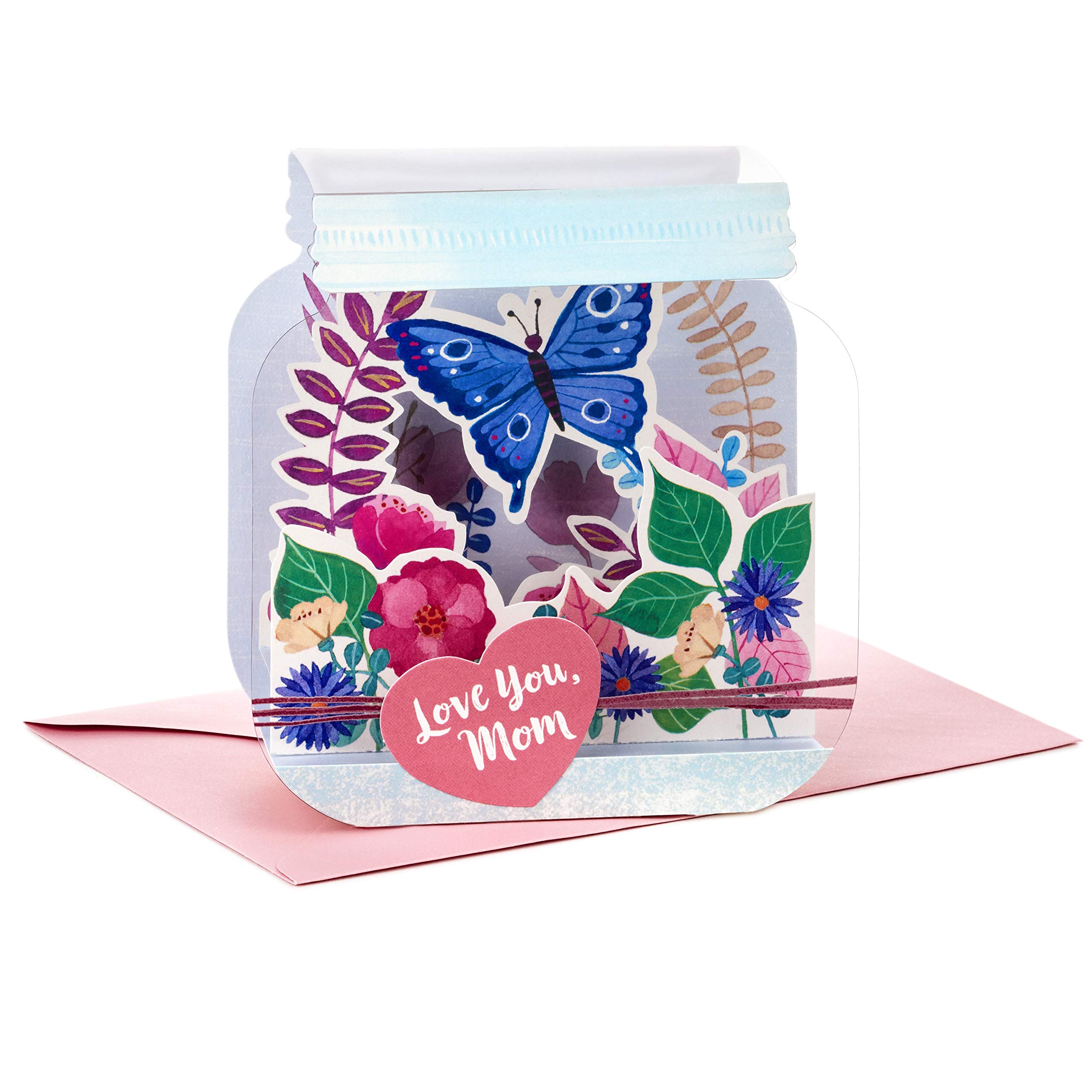 Hallmark Paper Wonder Mothers Day Pop Up Card for Mom (Mason Jar, Love ...