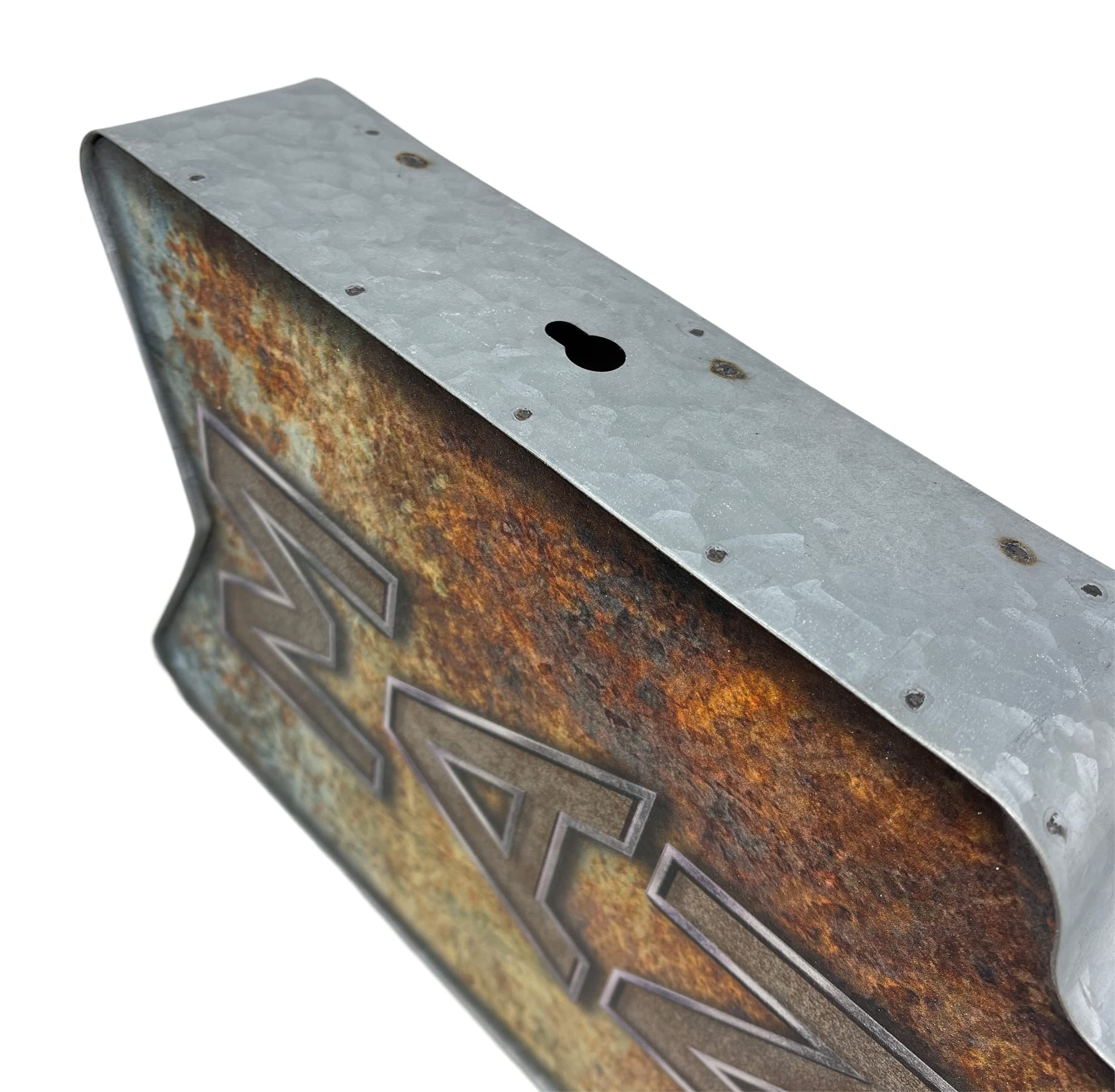 Man Cave Double-Sided Marquee Sign With Vintage Print And LED Bulbs ...