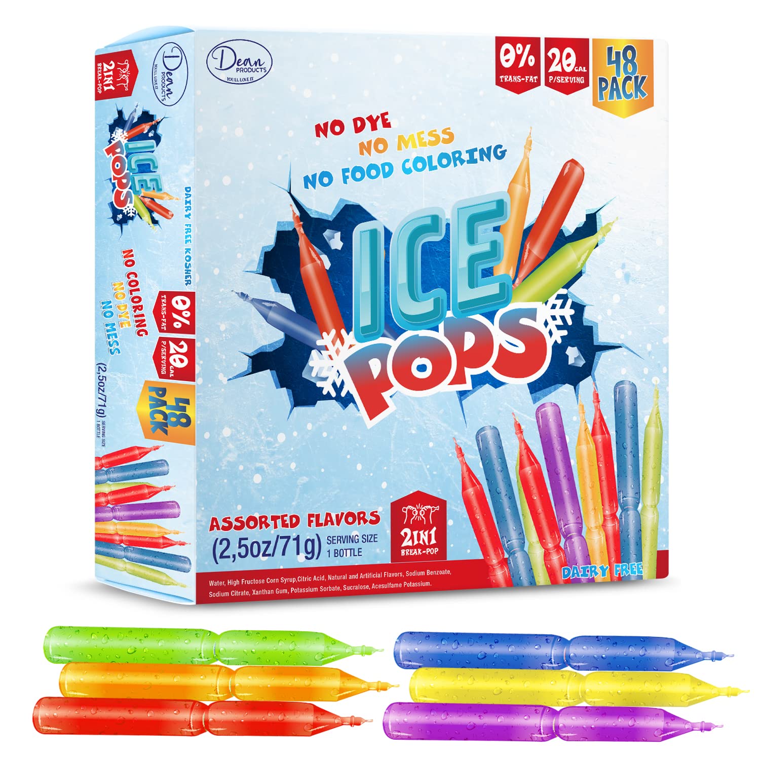 Ice Poles Fruit Ice Lollies 60 X 40l Ice Lollies To Freeze Polaretti ...