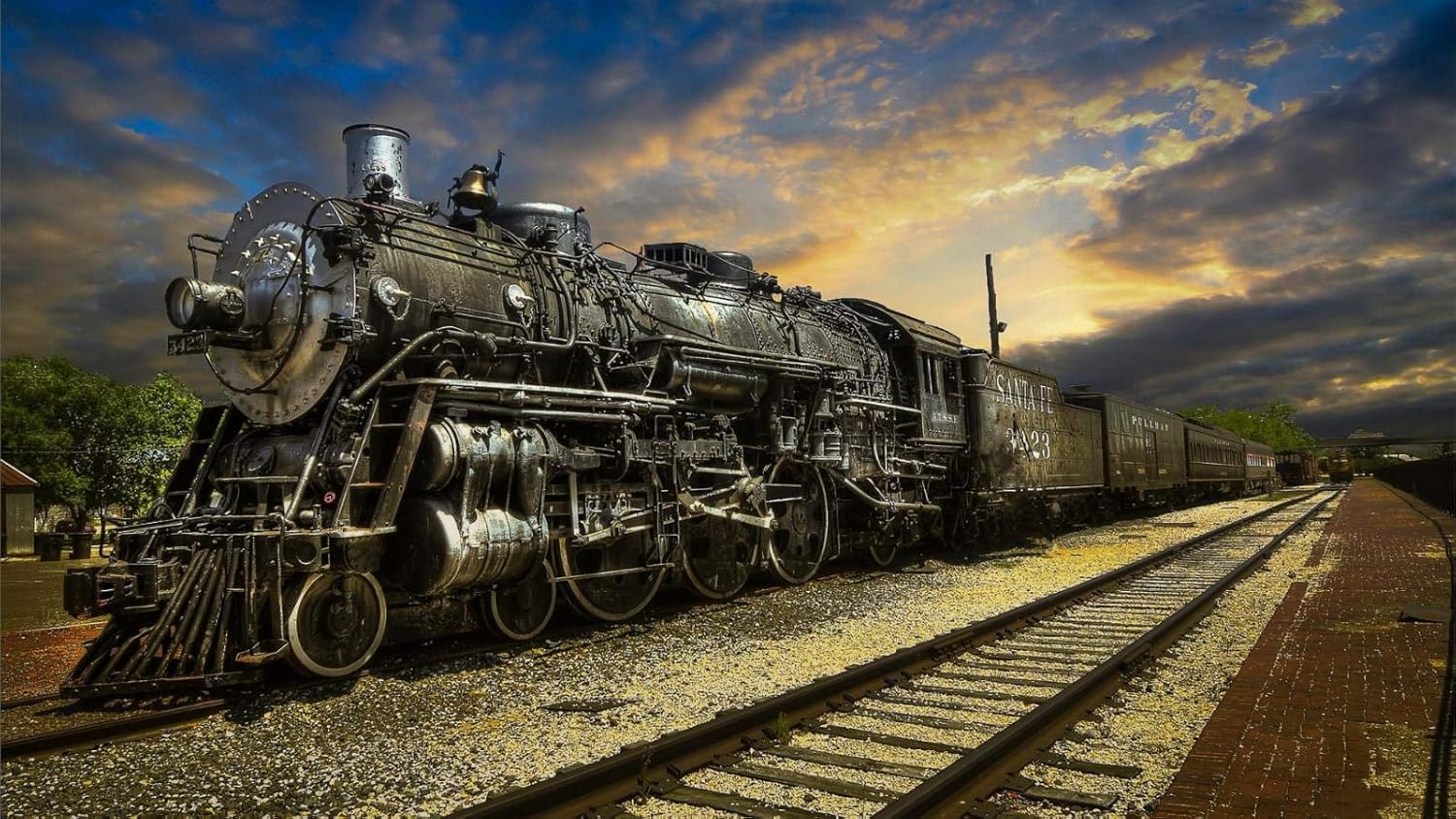 Amazon.com: Jigsaw Puzzle 1000 Piece Train and Railway Landscape ...