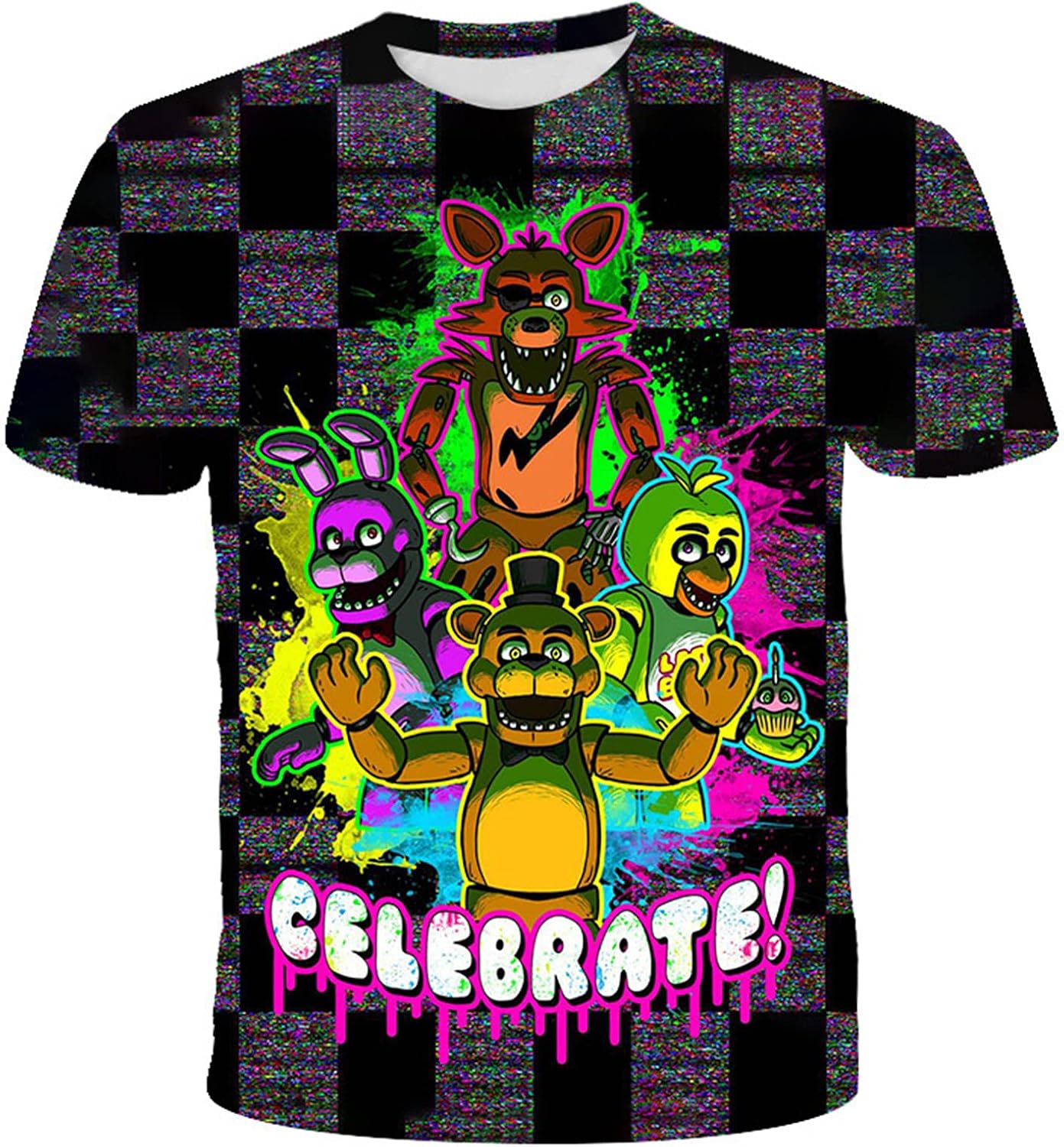 LUNK 3D Cartoon Bär FNAF T-Shirts Kinder T-Shirt Jungen Mädchen ...