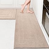 Amazon.com: PURRUGS Machine Washable Kitchen Rug Set of 2, Non-Slip ...