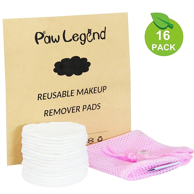 Amazon.com: Pawlegend Reusable-Cotton-Rounds-Makeup-Remover,Cotton Pads ...