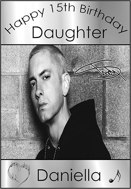Personalised Eminem Birthday Card: Amazon.co.uk: Office Products