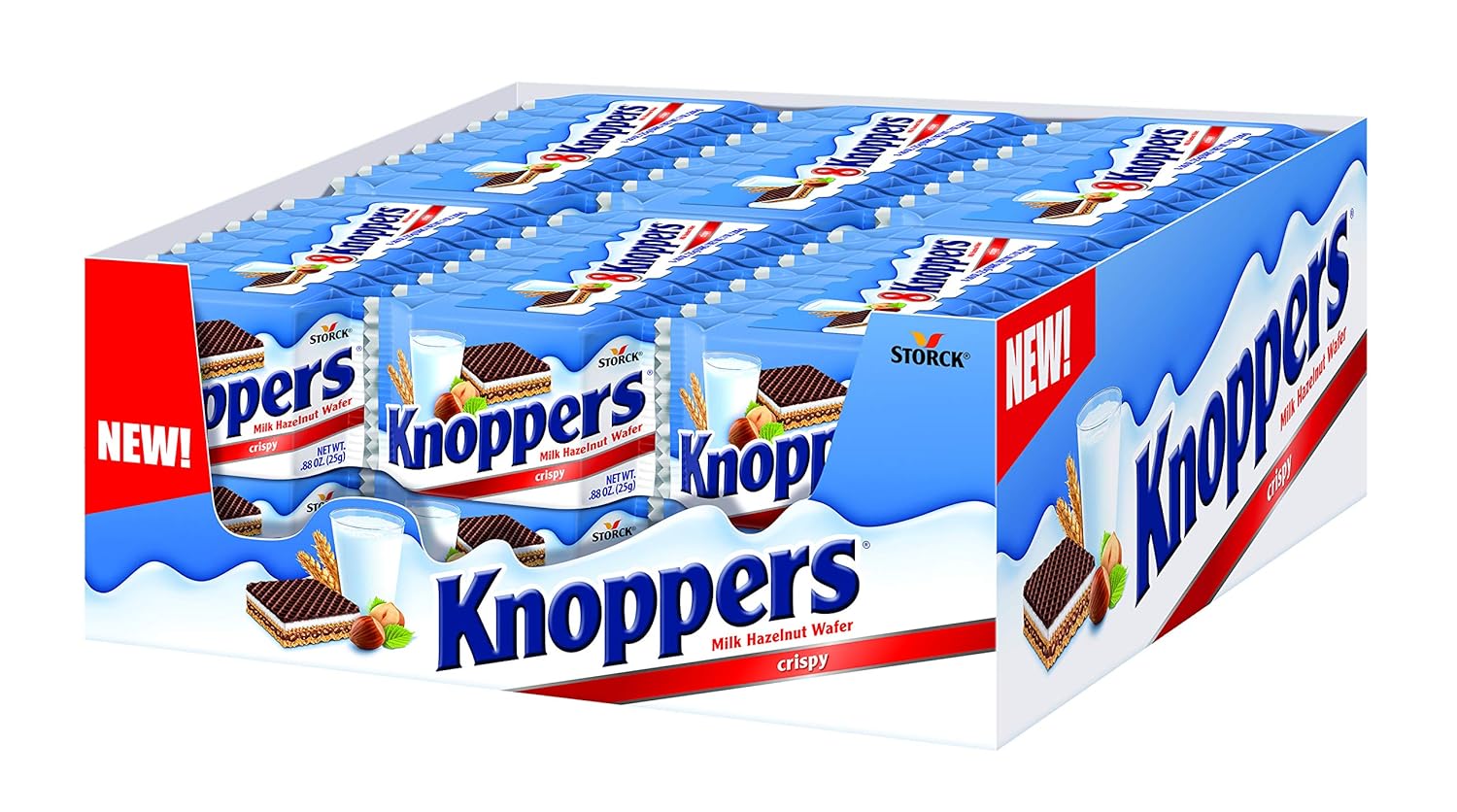 Amazon.com: Knoppers, Chocolate Wafer, Healthy Snack, 7.05 Ounce, (Pack ...