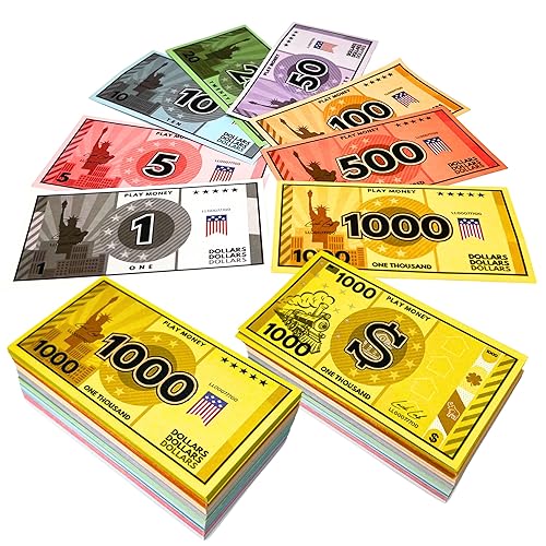Luck Lab Play Money - 2 Sets of 30 for Each Bill in 8 Denominations ...