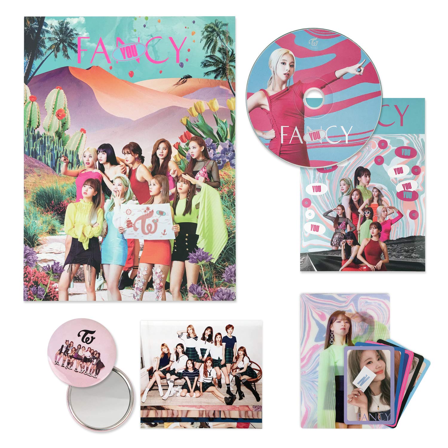 TWICE 7th Mini Album - FANCY YOU [ B ver. ] CD + Photobook + Lenticular ...