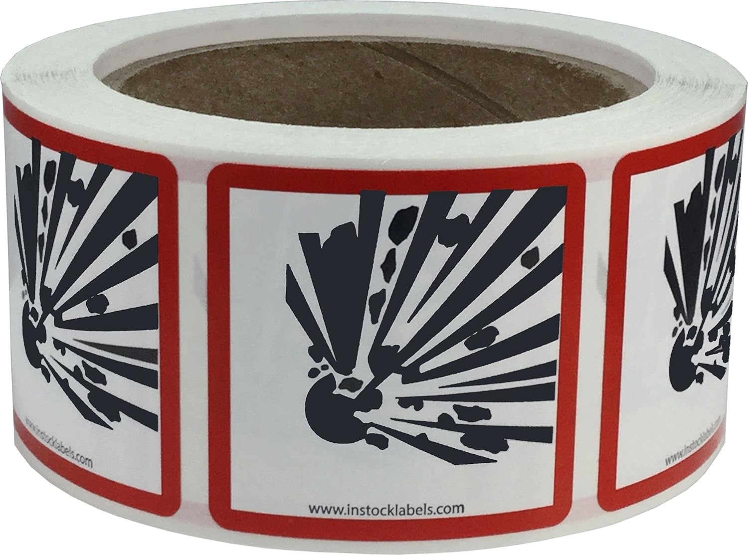 GHS Pictogram Exploding Bomb Stickers, 51 mm 2 Inches Square, 500 ...