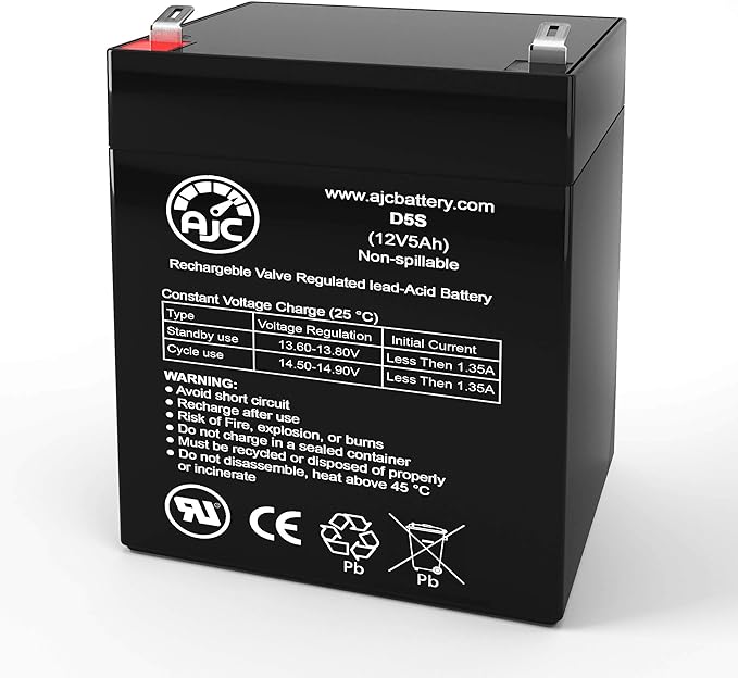 APC RBC43 12V 5Ah RBC Battery - This is an AJC Brand: Amazon.co.uk ...