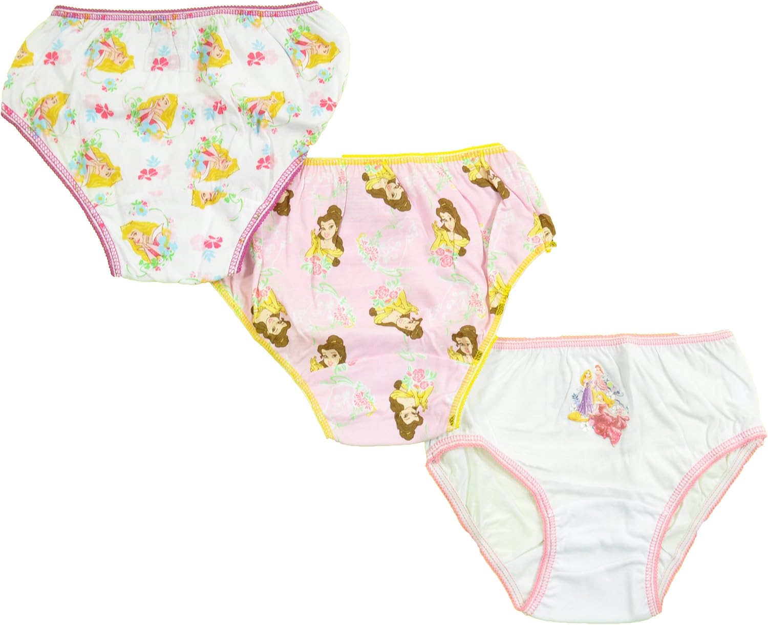 Amazon.com: Disney Princess Little Girls 3 Pack Panty (4): Underwear ...