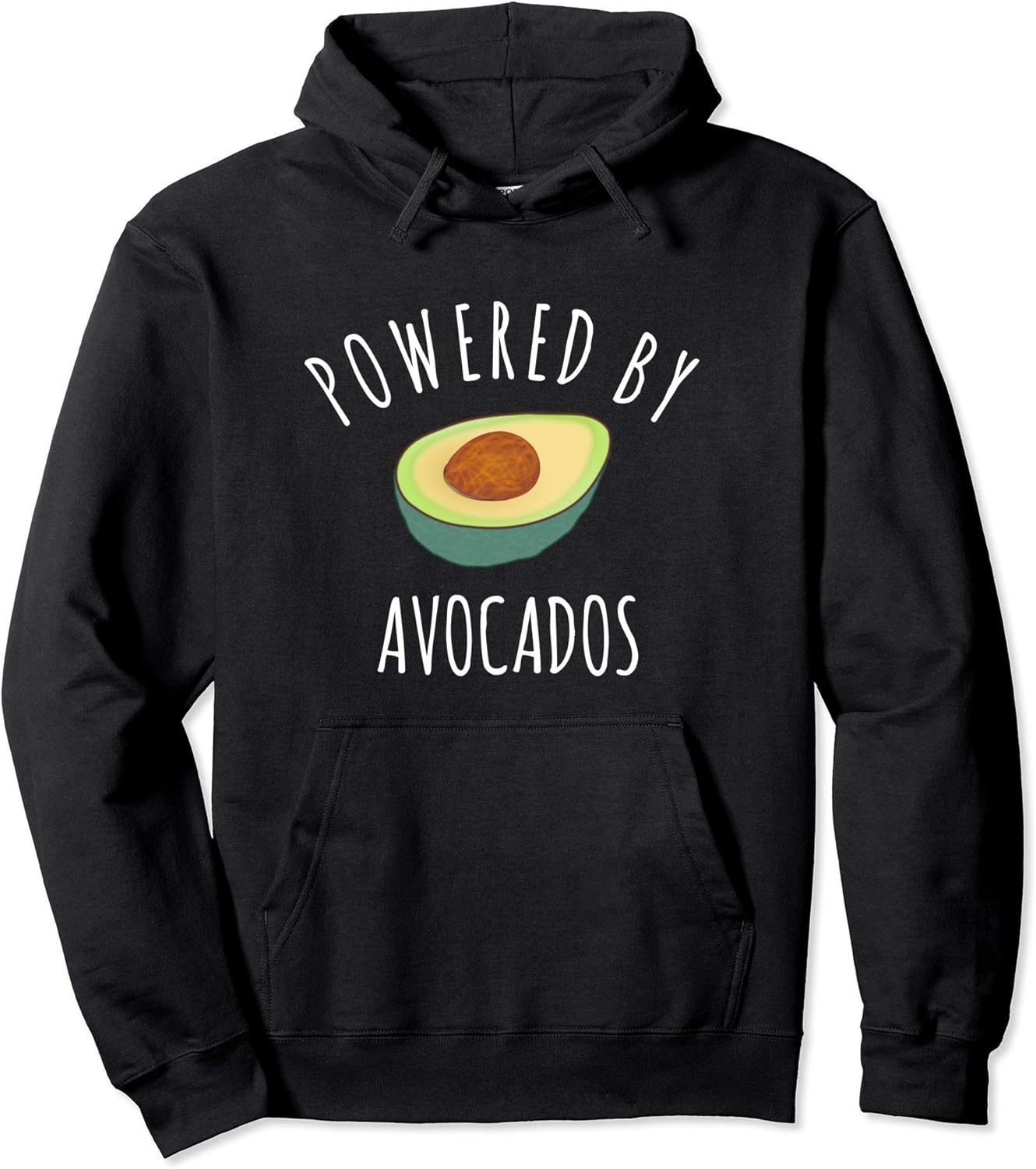 Amazon.com: Funny Avocado Hoodie Powered by Avoacados: Clothing