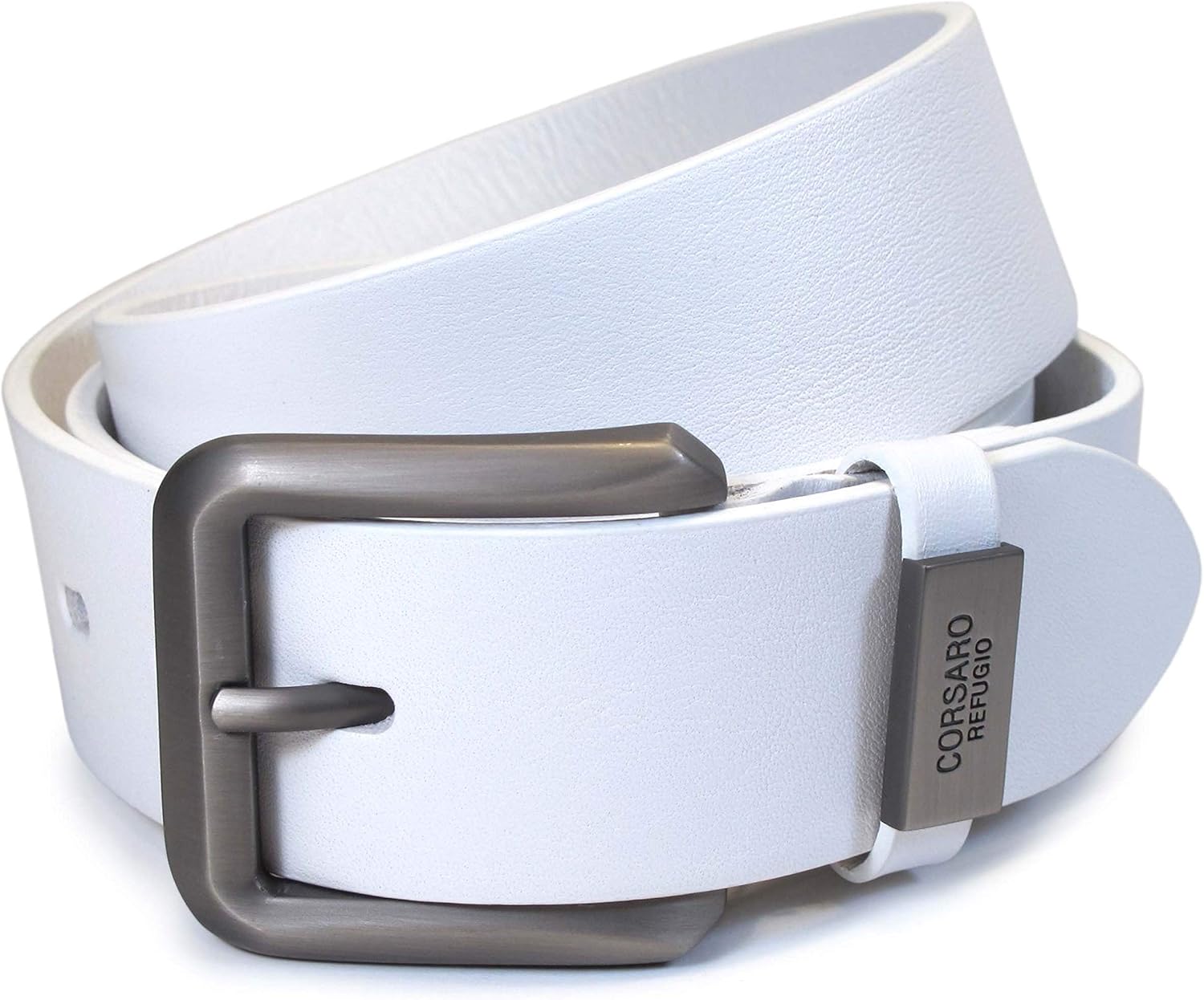 (CW1-107) Cinturón blanco para mujer 100% piel auténtica 28,30,32,34,36 ...