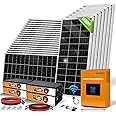 Amazon.com : ECO-WORTHY 18.7KWH 4680W 48V Solar Power Complete Kit for Home Shed: 24pcs 195W ...