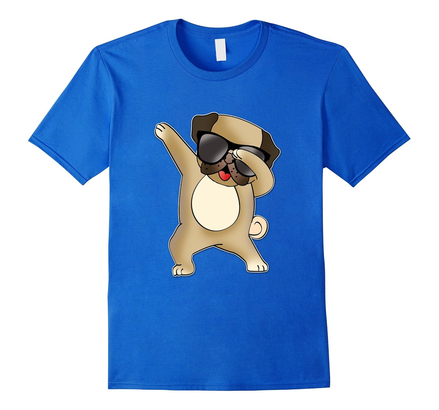 Dabbing Pug T-Shirt – Funny Pug Dab T-Shirt-BN – Banazatee