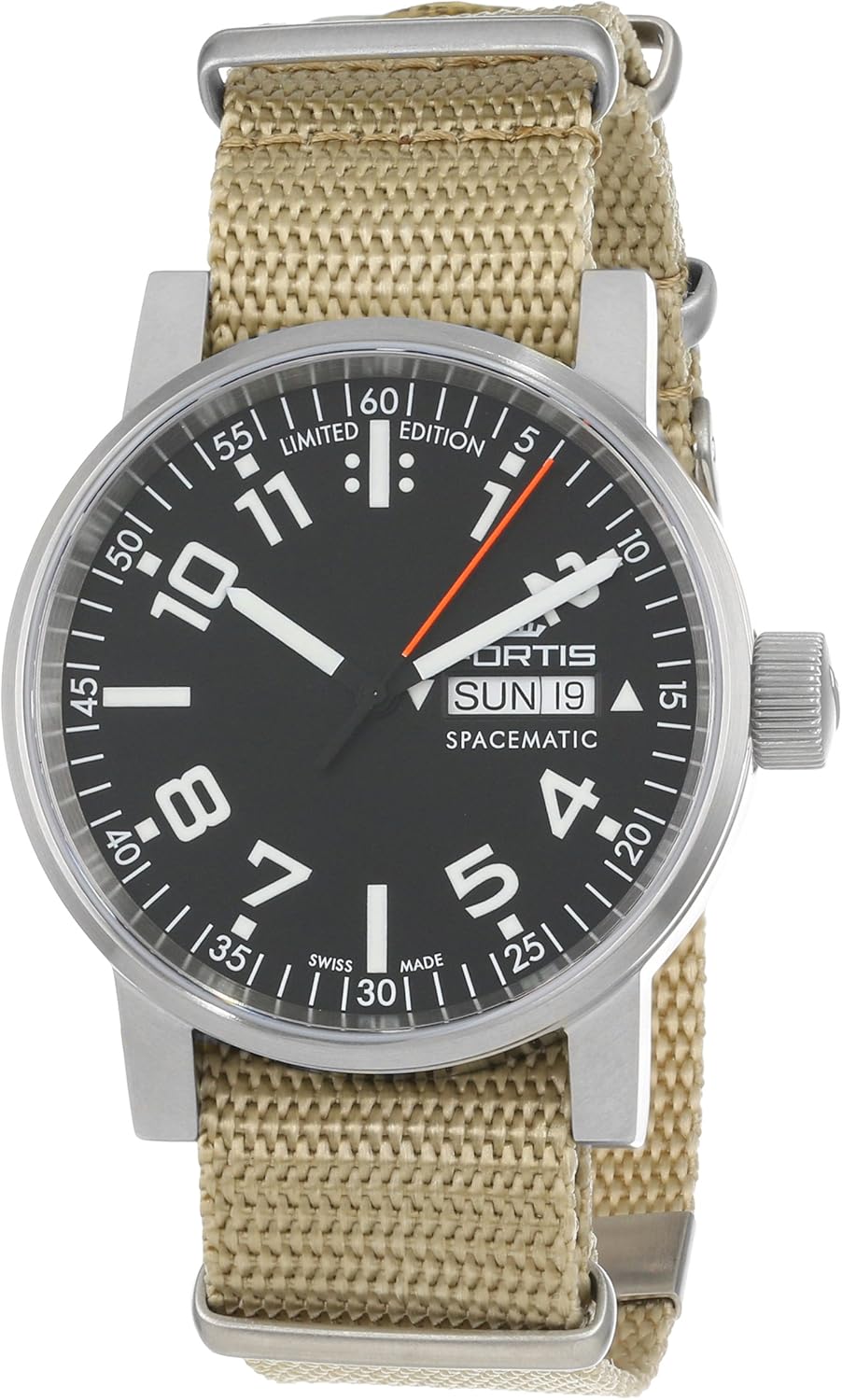 Amazon.com: Fortis Men's 623.10.41 N.39 "Spacematic" Stainless Steel ...