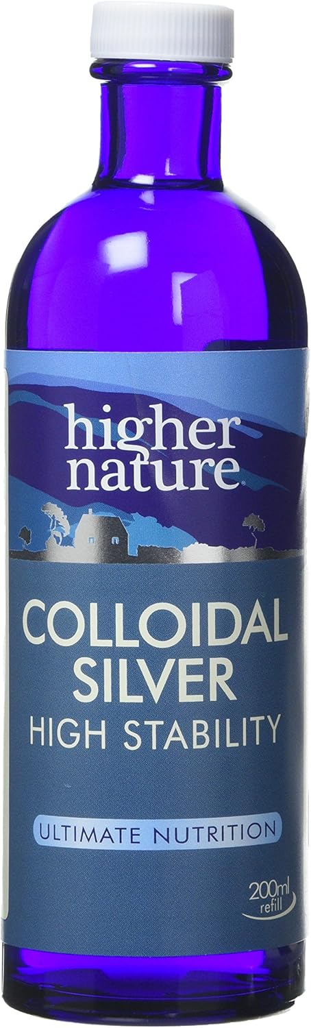 Higher Nature Colloidal Silver - 200ml Bottle: Amazon.co.uk: Health ...