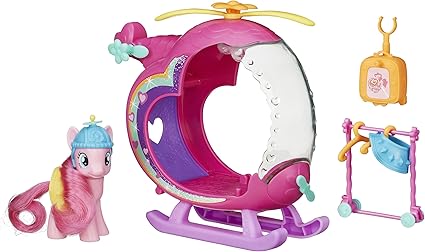 My Little Pony Pinkie Pie Rainbow Helicopter Playset: Amazon.co.uk ...