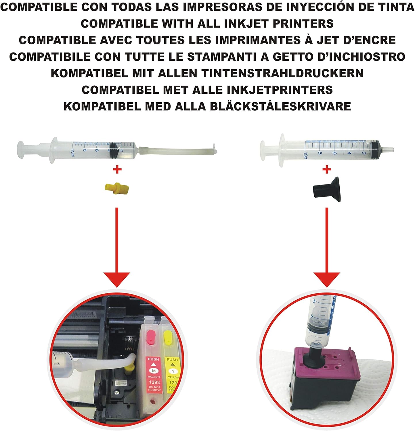 Rsnrocket Inkjet Print Head Cleaner Kit Made in Germany with Syringe ...
