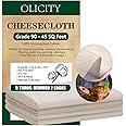 Amazon.com: Olicity Cheese Cloths, Grade 90, 3x15Ft, 45 Sq Feet, Hemmed ...