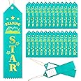 Amazon.com : Outus 50 Pcs Reading Star Award Ribbons with Event Card ...