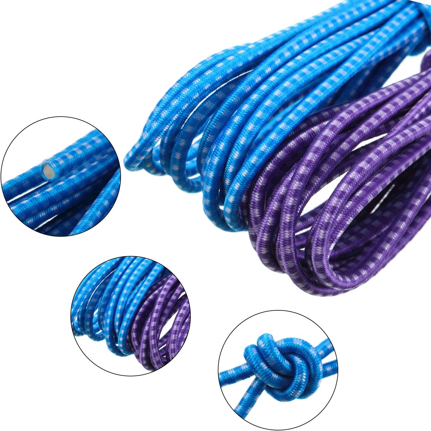 6 Pieces Chinese Jump Rope 157 Inches Stretch Skip Rope Adjustable ...