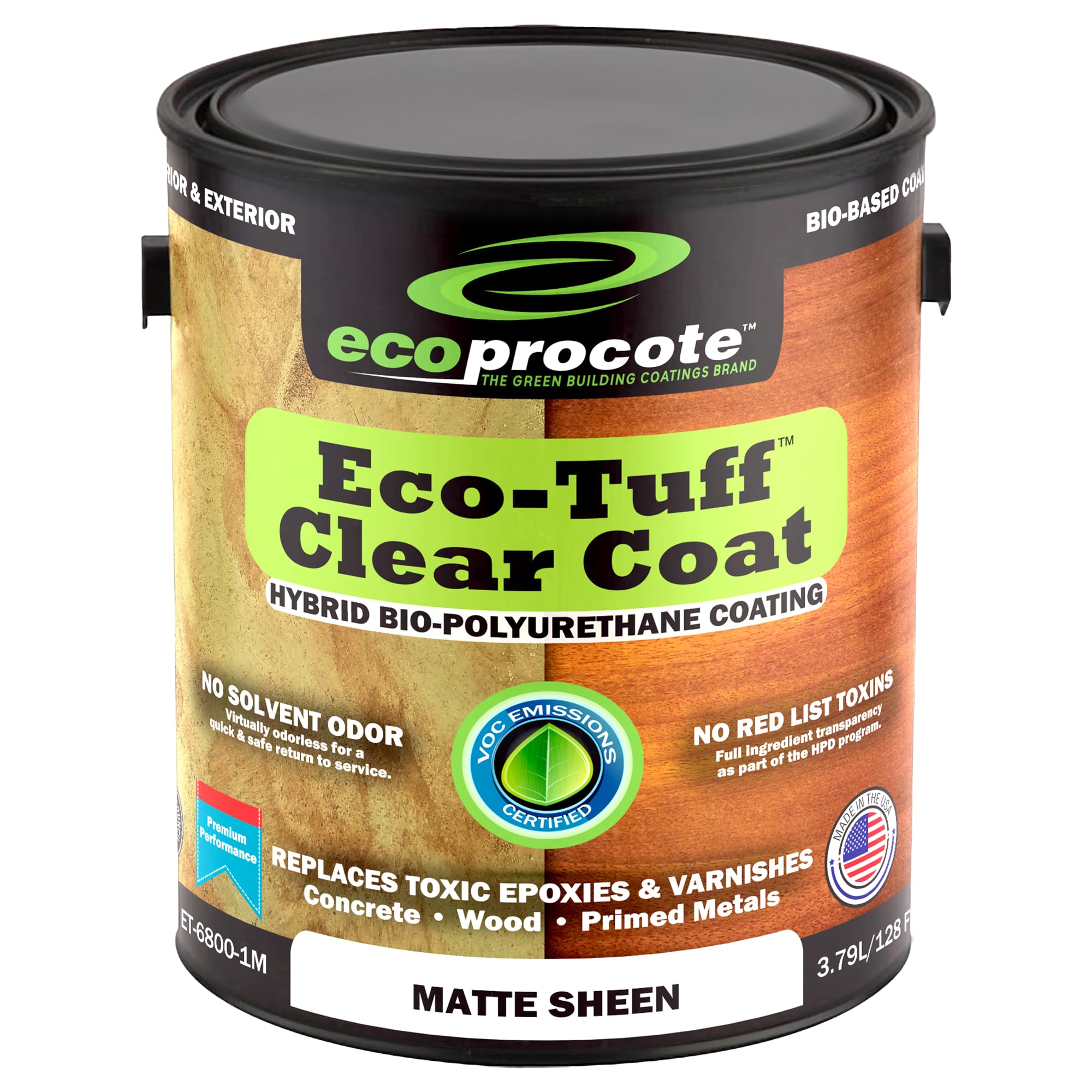 Eco-Tuff Finish Polyurethane Clear Coat — UV Resistant & Non-Toxic Wood ...