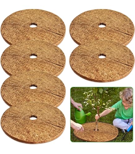 Recycled Rubber Tree Rings Vigoro 24 In. Dia. Brown Rubber Tree Ring