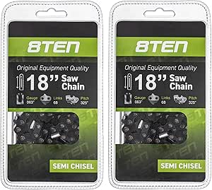 Amazon.com: 8TEN Chainsaw Guide Bar and 2 Chains for Stihl MS 210 211 ...