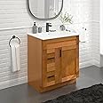 Amazon.com: Maple Shaker Sink Base Bathroom Vanity with Drawers 30 ...