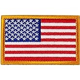 Amazon.com: Tactical Patches of USA US American Flag Reverse, with Hook and Loop for Backpacks ...