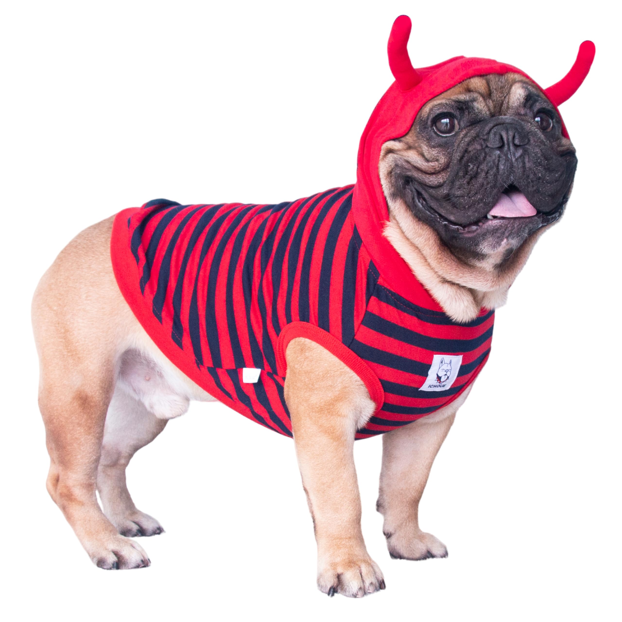 iChoue I am a French Bulldog Little Devil Fire Ant Costumes Hoodies ...