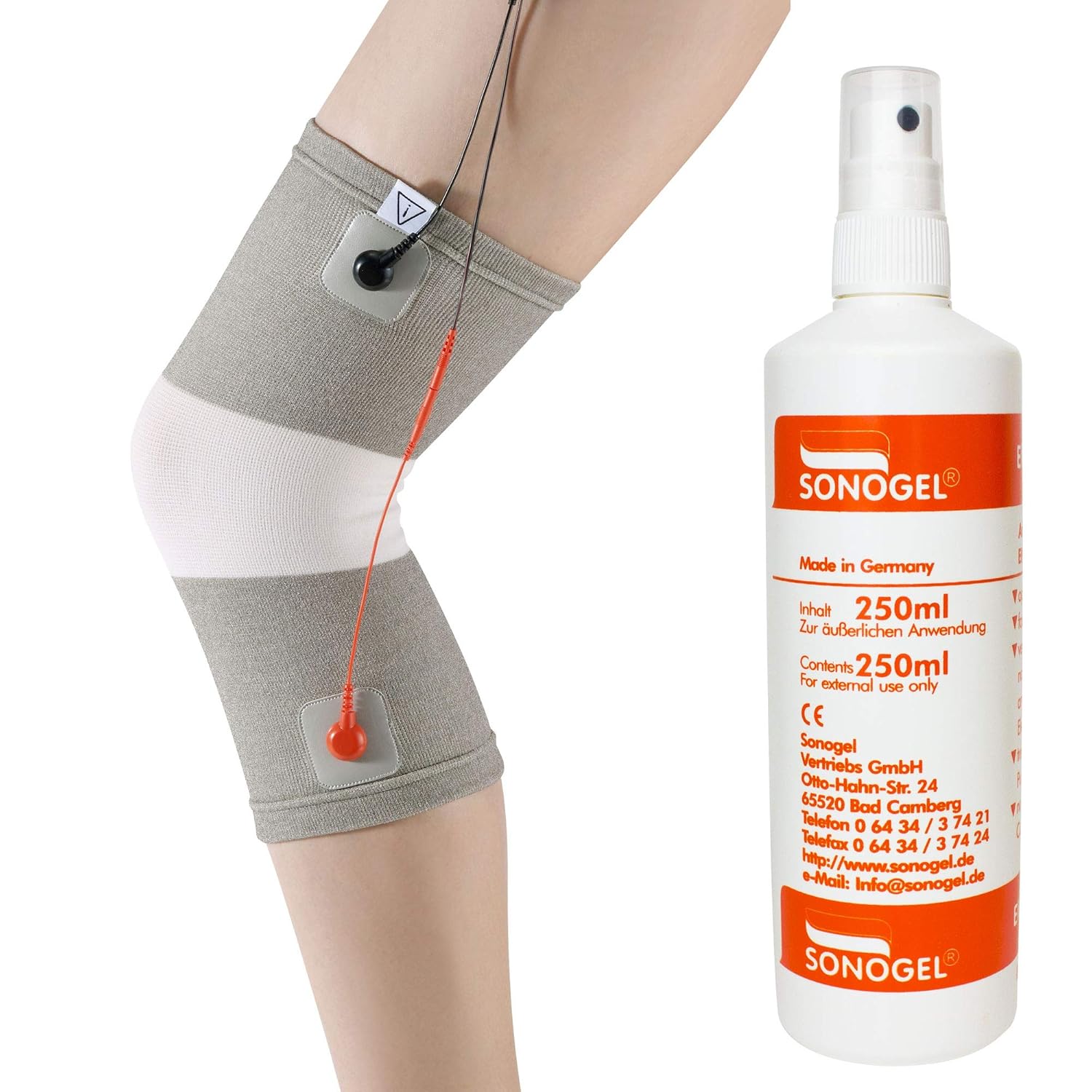 Med-Fit Silver Conductive Knee Garment - Can be Used with All Models of ...