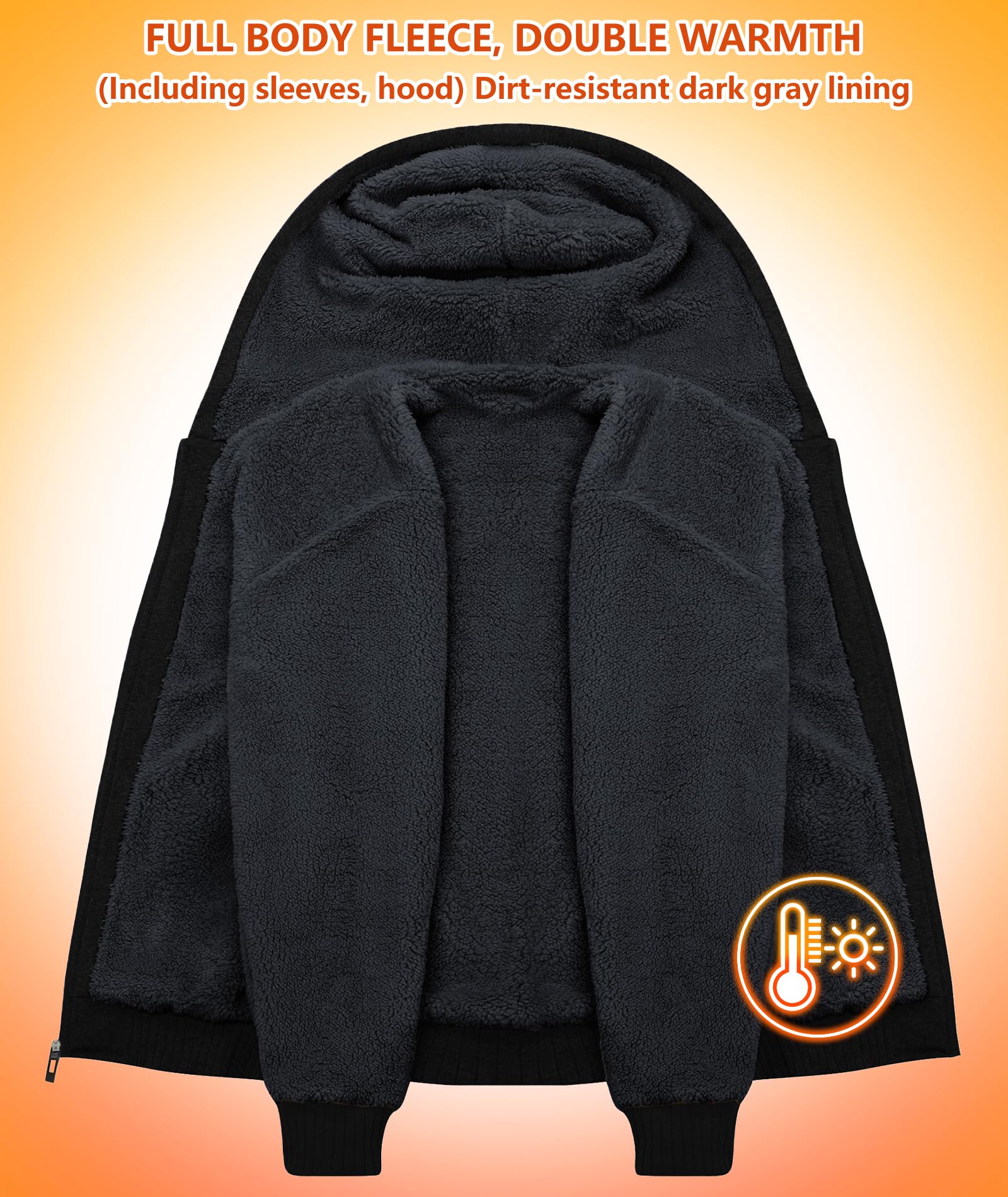 Mua GEEK LIGHTING Hoodies for Men Heavyweight Fleece Sweatshirt - Full ...