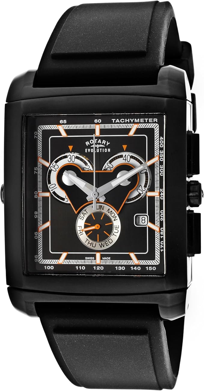 ROTARY EVOLUTION TZ2 EGS0006-TZ2-04-04 GENTS CHRONOGRAPH RRP £1120 DATE ...