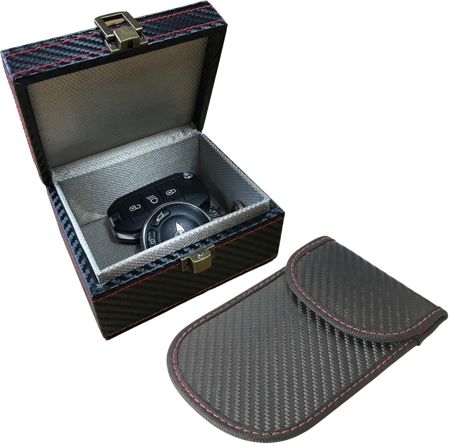 Car Key Signal Blocking Box and Pouch – Mini Faraday Box Protection ...
