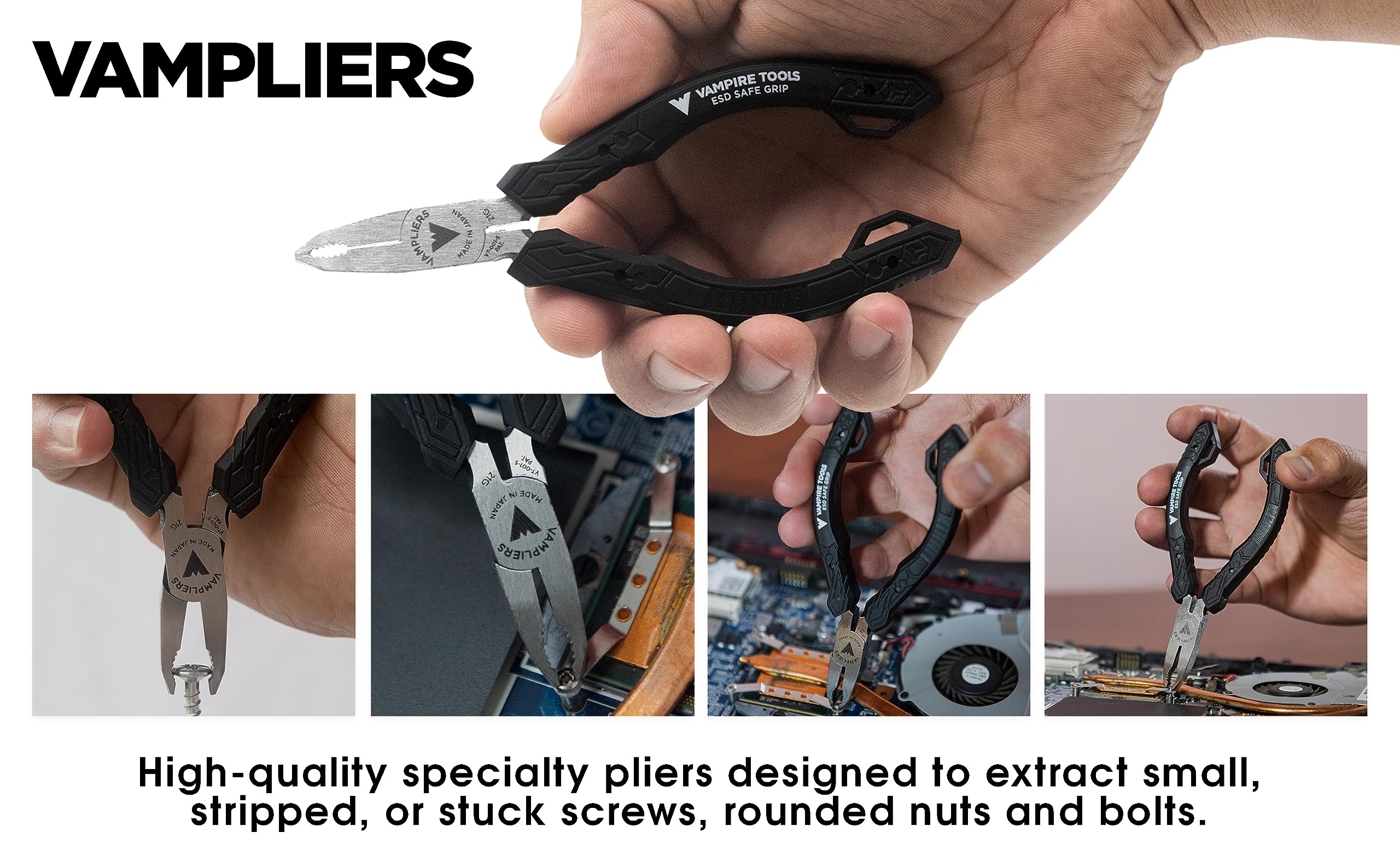 Mua VAMPLIERS 5" Mini Stripped Screw Remover Pliers with ESD Safe Grip ...