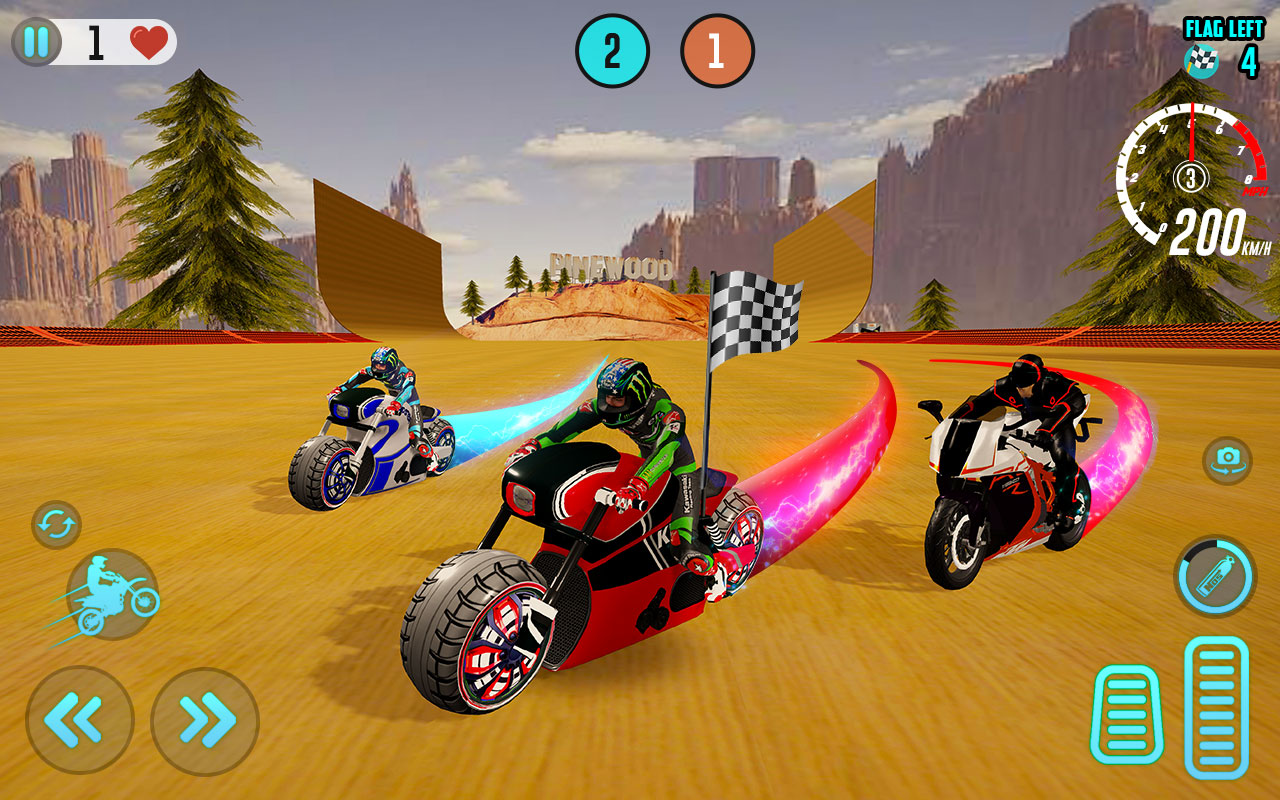 Amazon.com: Light Bike Stunt Racing Game 2019: Extreme Motor Bike ...