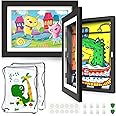 Amazon.com: AIFYHOUSE 2 Pack Upgrade Kids Artwork Frames, Front Easy Opening Holds 150 Pcs 11 ...