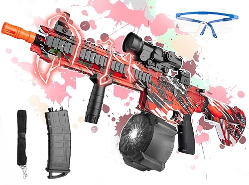 Large Gel Ball Blaster with Drum & Mag, Automatic and Manual Splatter ...