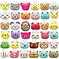 Amazon.com: XIPEGPA 36 PCS Mini Animal Plush Toys Set Cute Small Animal ...