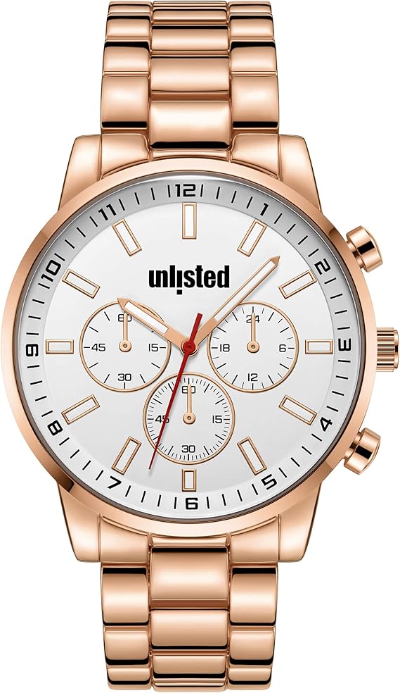 Amazon.com: Kenneth Cole Unlisted Men's 3 Hand R. Goldtone Watch: Watches