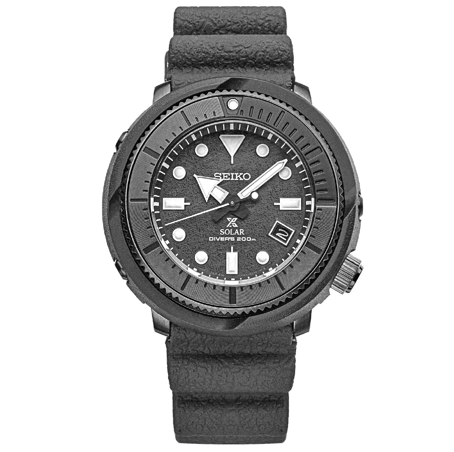 Buy Seiko Prospex Grey 46.2 mm Dial Quartz Watch with Silicone Band for ...