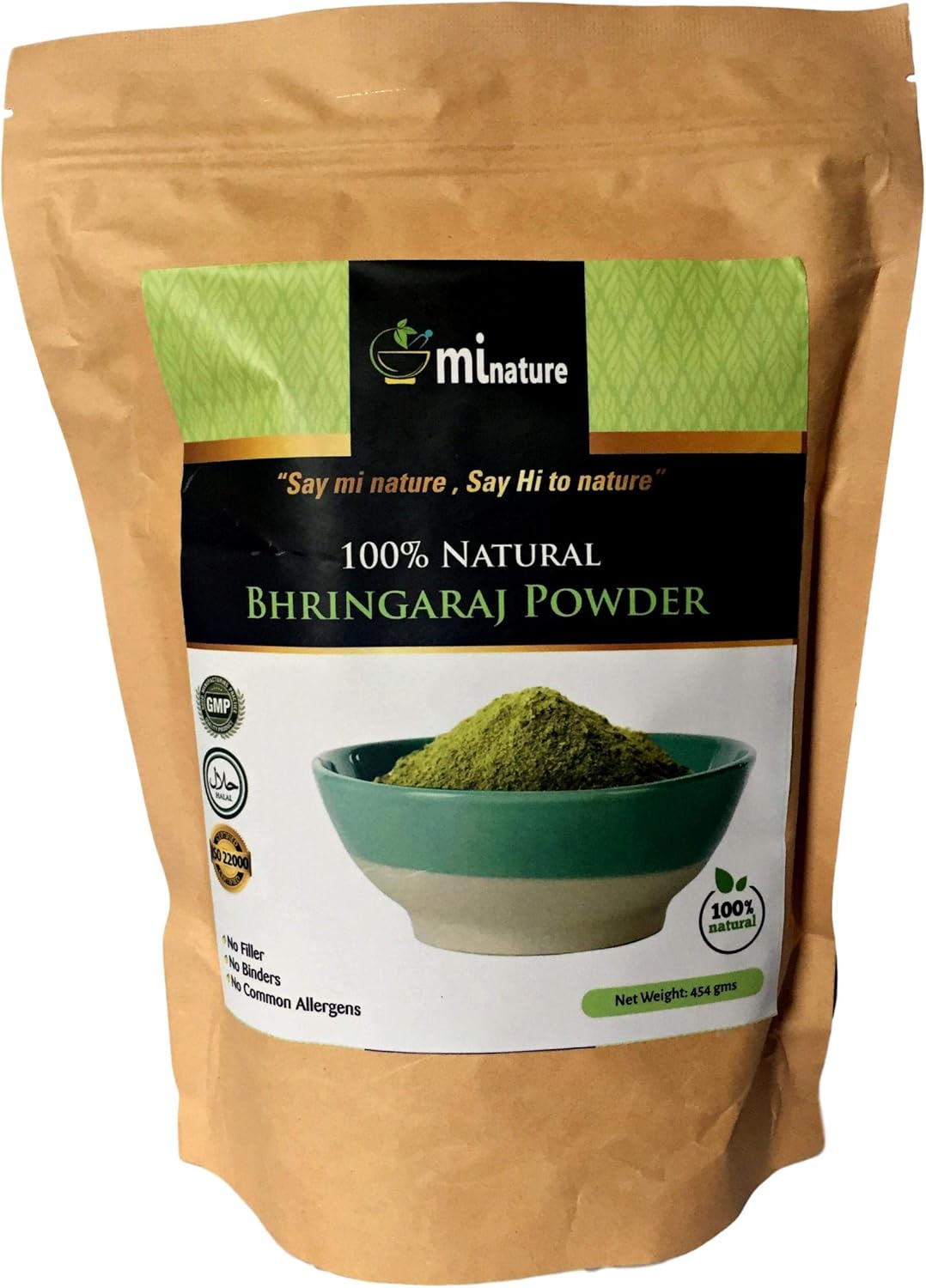 Bhringraj Powder XXL-454g (1lb) 100% Natural GMP Halal ISO Cert Premium ...