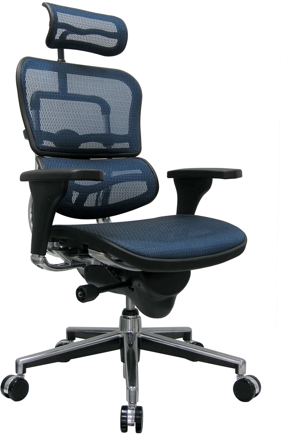 Eurotech Seating ME7ERG-BLUE(N) Ergohuman High Back Mesh Managers Chair ...