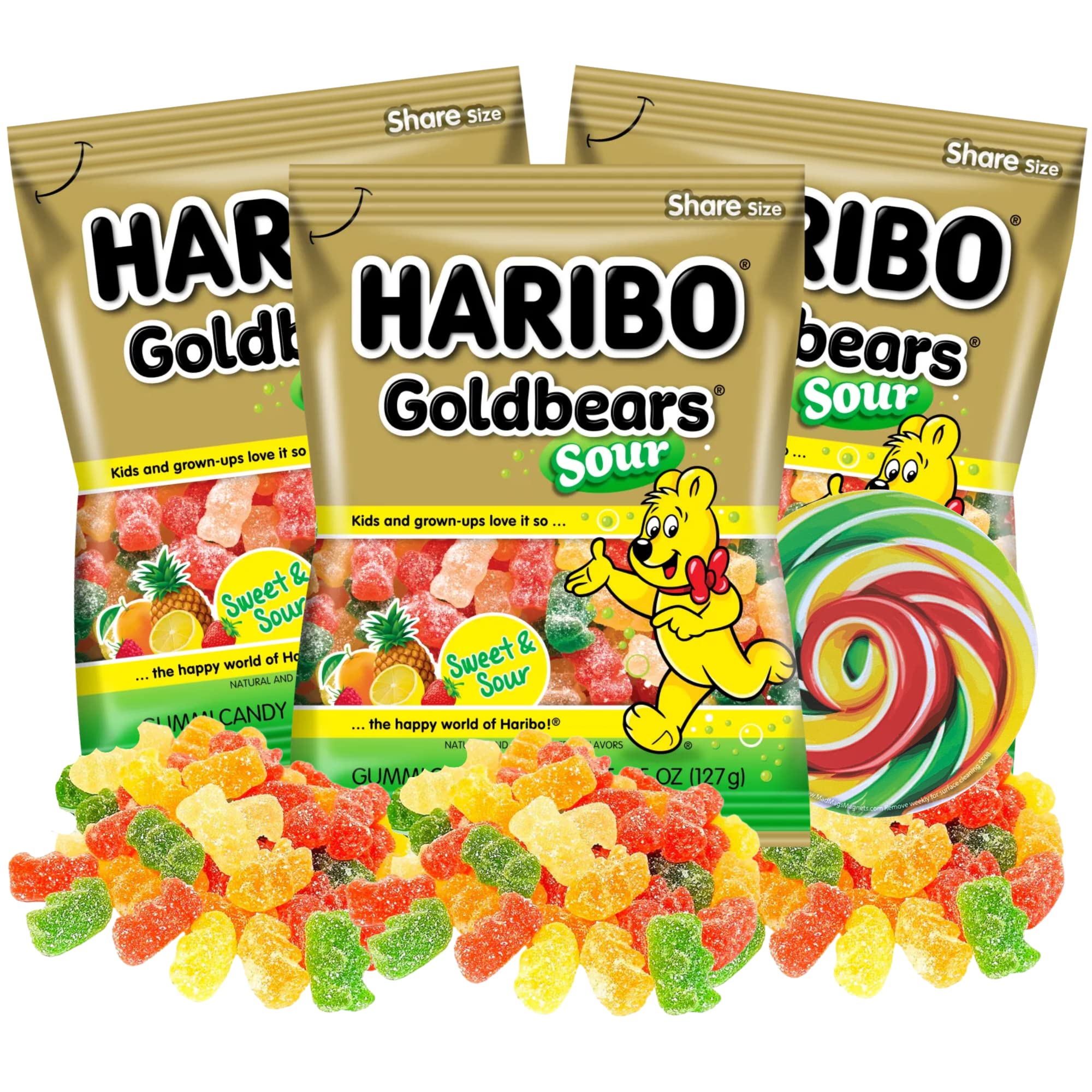 Mua Sour Bears Gummi Candies, Fruit Flavored Gummy Bears Individual ...
