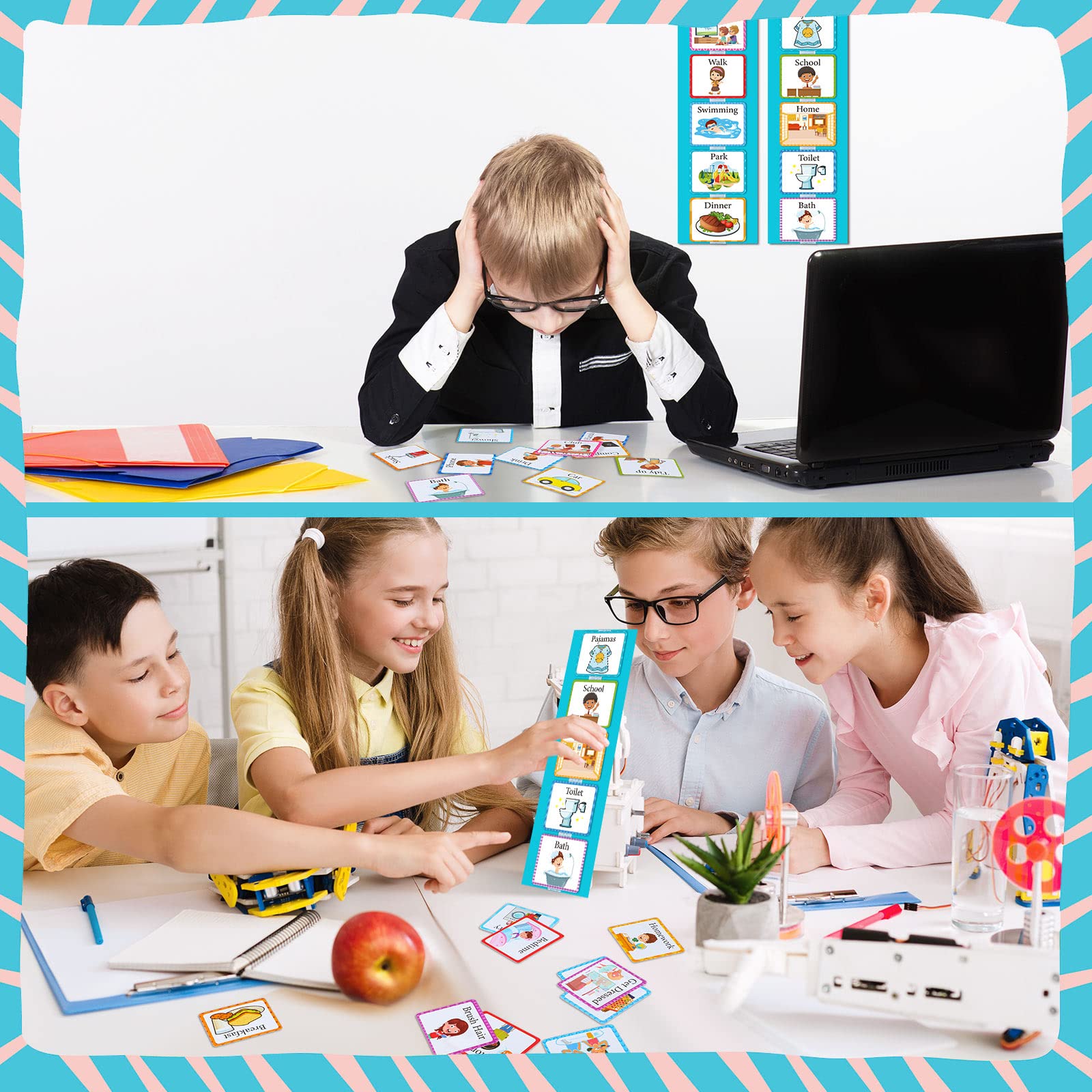 Mua Visual 35 Pieces Schedule for Toddlers Autism Learning Materials ...