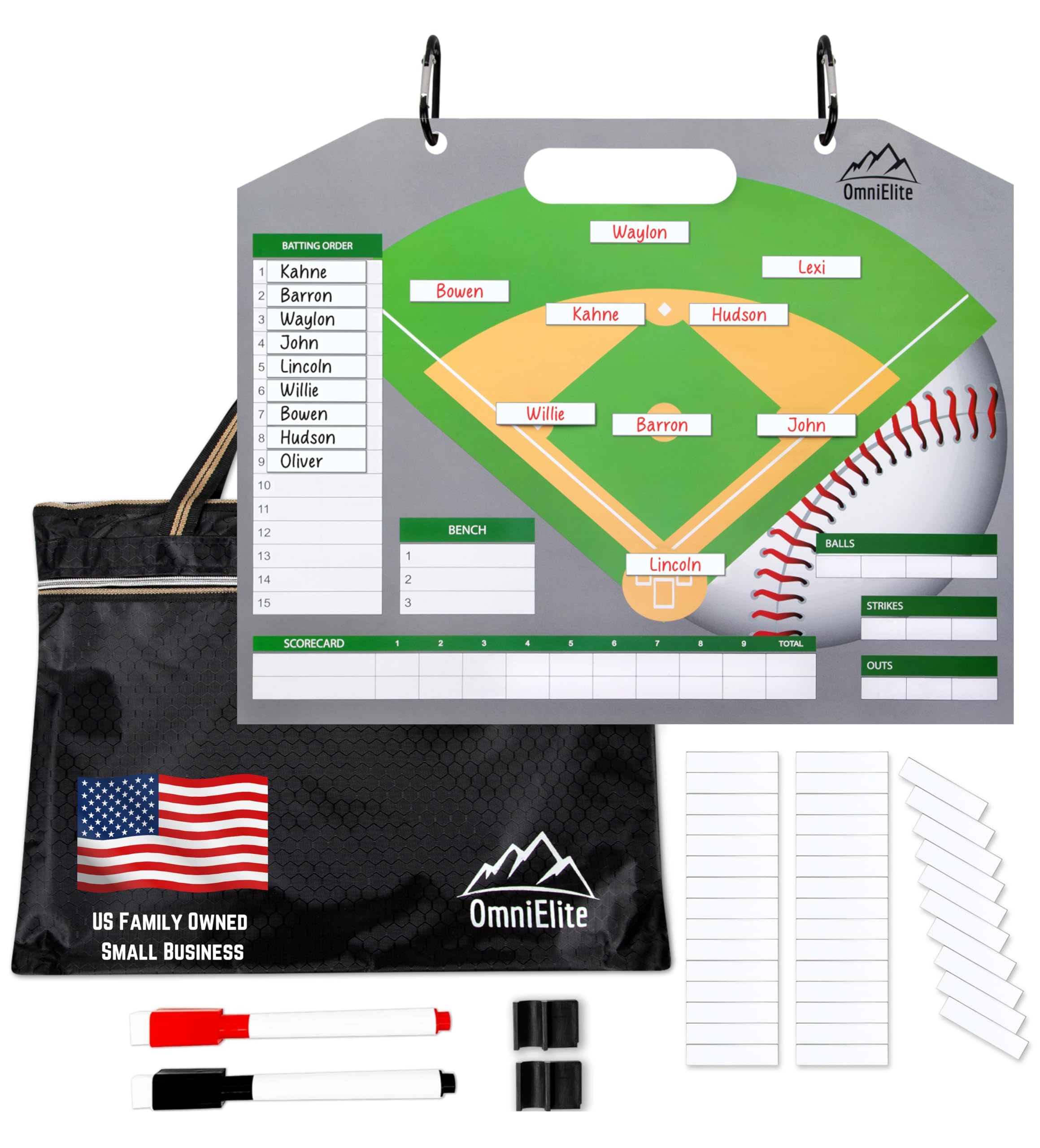 Mua Magnetic Baseball Lineup Board for Dugout | Softball & Baseball ...